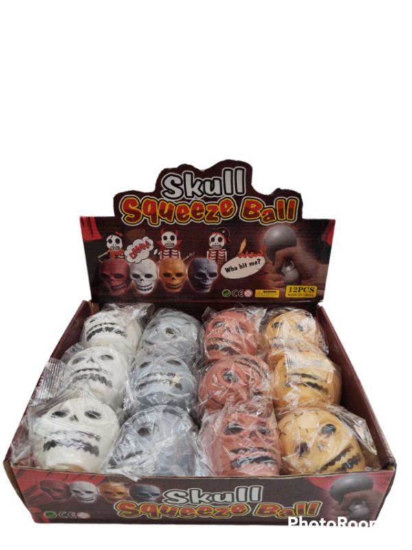 SQUISHY SKULL X12 AL-0442-5 – Paraiso Peluches