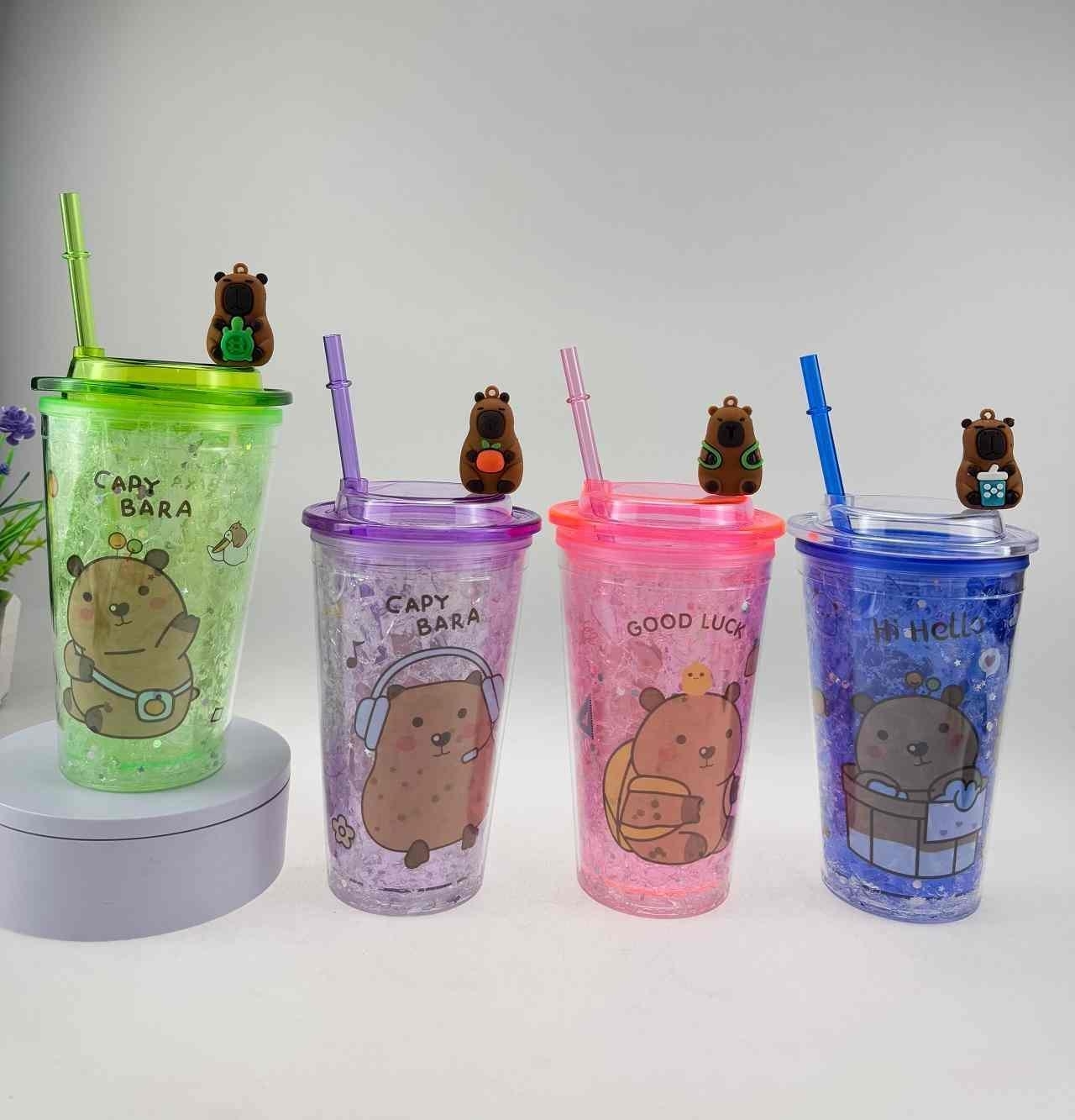 Nuevo vaso para bebidas frías de Capibara 450 ml 17 x 10x 6.5 cm ...